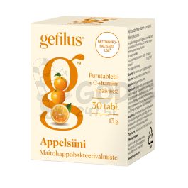 Gefilus Apelsin + C vitamin tuggtablet 30 tabl