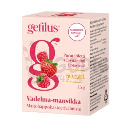 Gefilus Hallon Jordgubb + C vitamin tuggtablett 30 tabl