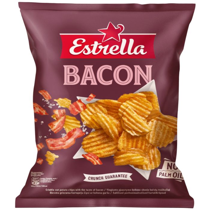 Estrella Bacon potatischips 180g